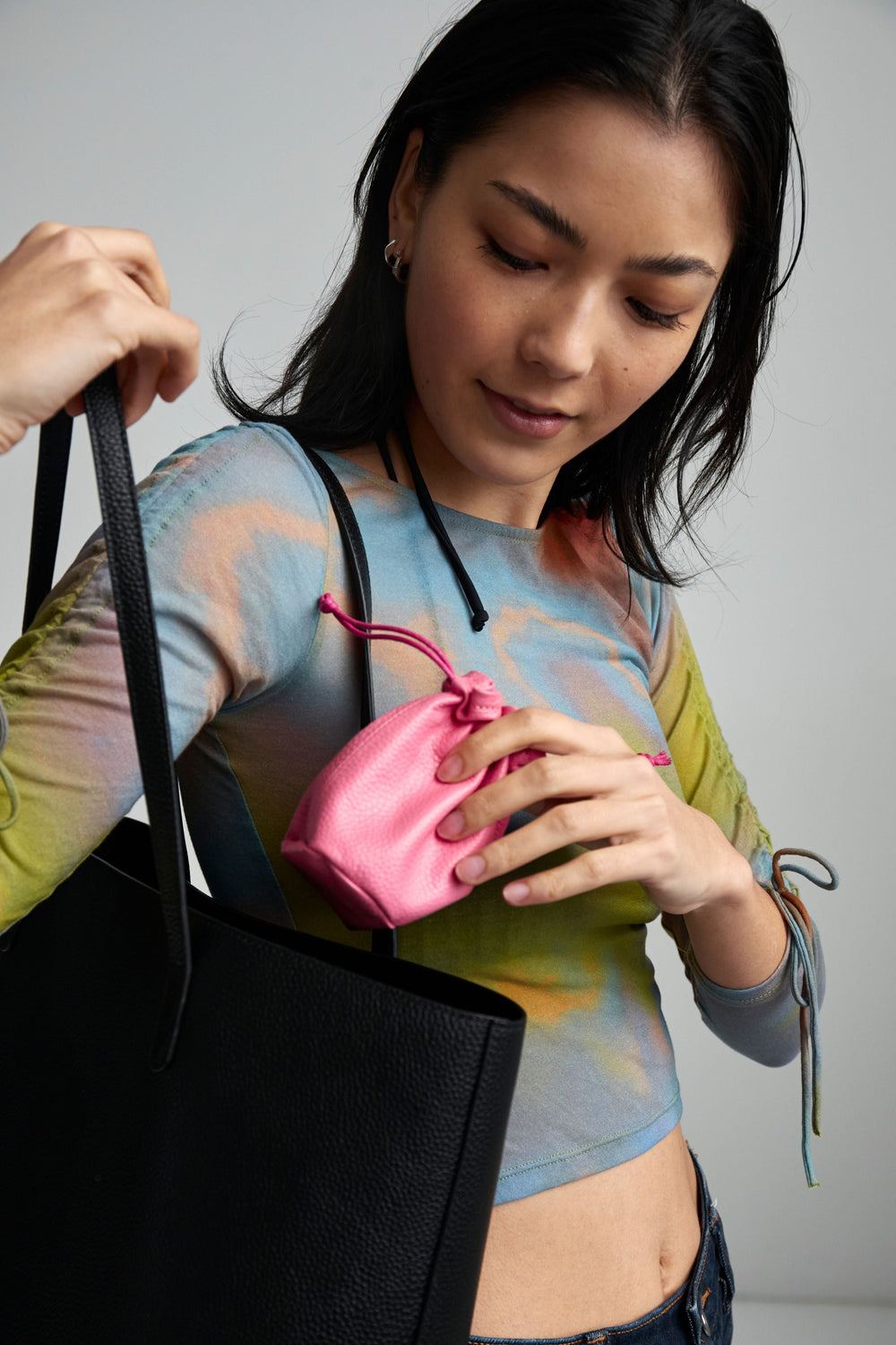 Leather Trinket Pouch | Bubblegum Pink